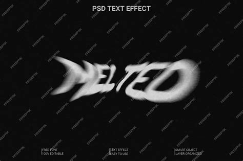Premium Psd Liquid Blurry Font Style Effect Psd File