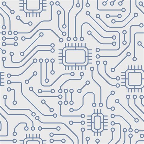 Technology Electronic Devices Seamless Pattern Circuit Board Background Ai And Artificial