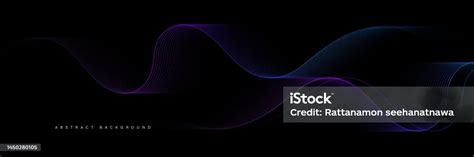 추상 보라색 파란색 그라데이션 웨이브 라인 배경 현대적인 흐르는 웨이브 라인 요소 미래 기술 개념입니다 가로 템플릿 디자인입니다 벡터 그림 개념에 대한 스톡 벡터 아트 및