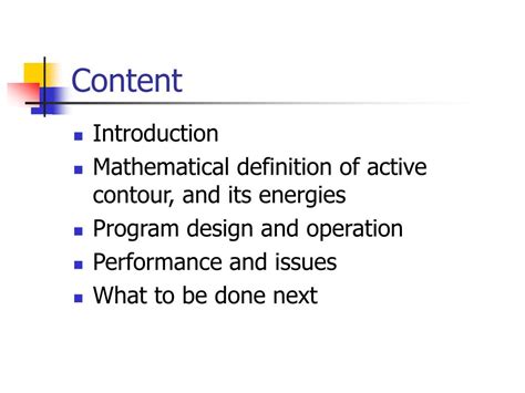 Ppt Segmentation Using Active Contour Model And Tomlab Powerpoint