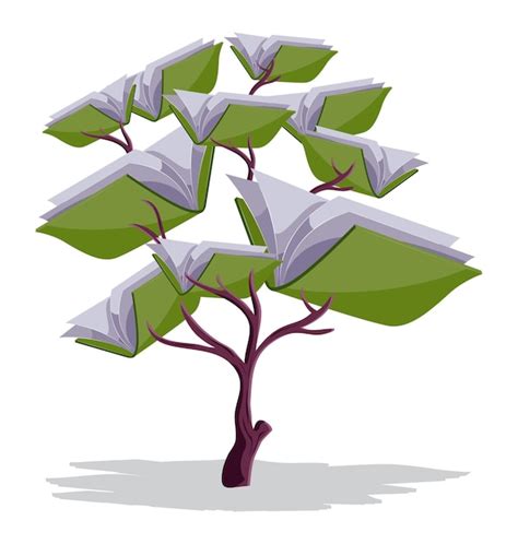 Premium Vector Education Concept Book Of Tree