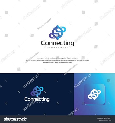 Vector Logo Design Template Tech Sign Stock Vector Royalty Free Shutterstock