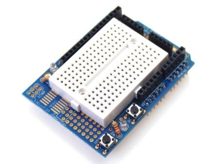 Arduino Prototype Shield With Mini Breadboard