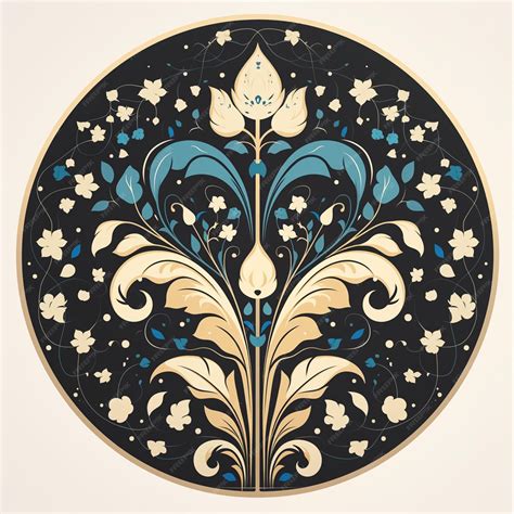 Classical Patterns With A Royal Touch Premium Ai Generated Vector