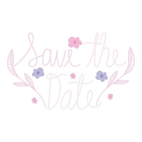 Save The Date Flowers 3676754 Vector Art At Vecteezy