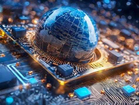 Best Global Business Internet Concept With Electronic Technology New
