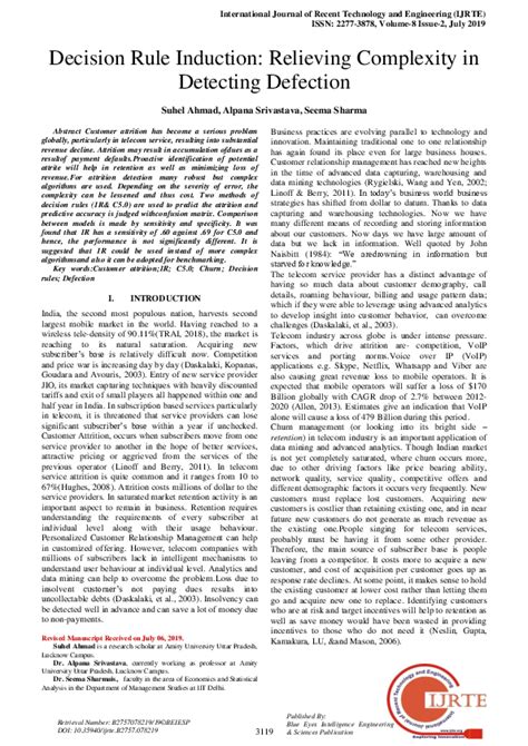Pdf Decision Rule Induction Relieving Complexity In Detecting