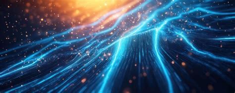 Highspeed Data Transmission Through Advanced Networks Abstract Visualization Of Binary Streams