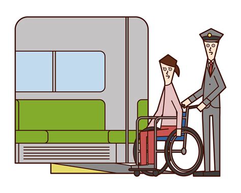 휠체어를 탄 사람여성의 일러스트 무료 일러스트 소재집 Kukukeke