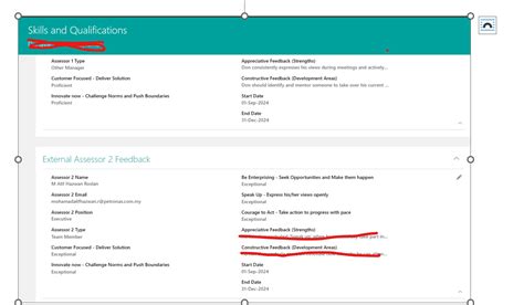 hdl template to remove external assessor feedback from bepcb