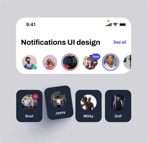 Notifications Ui Design Inspiration Behance
