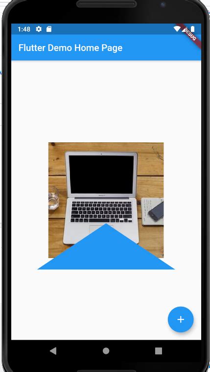 How To Paint Triangle Foreground Of The BackgroundImage Flutter Web