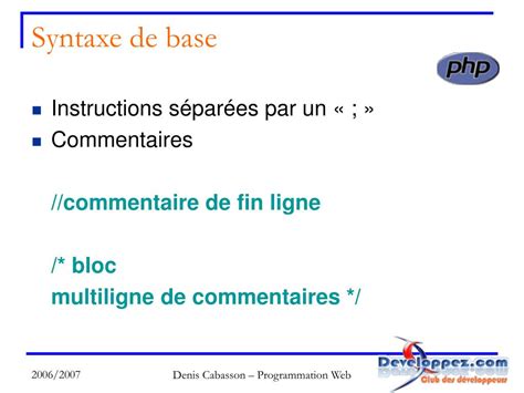 ppt cours de programmation web powerpoint presentation free download