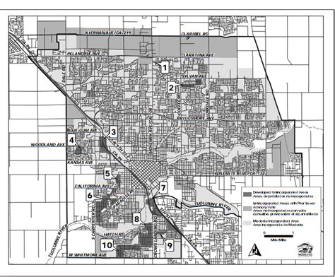 Modesto City Map