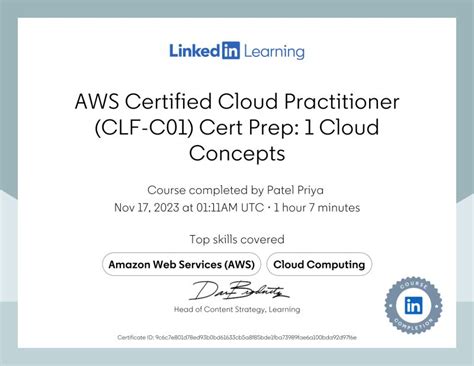 Patel Priya On Linkedin Certificate Of Completion