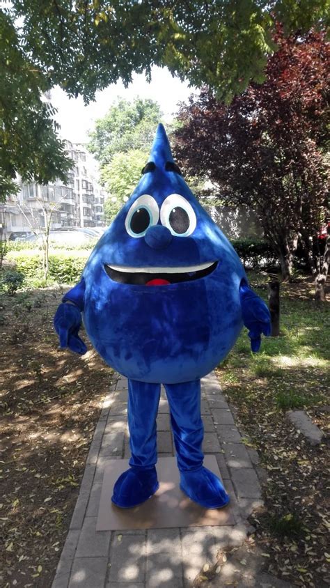 Water Drop Mascot Costume Custom Raindrop Outfit Fun Character Mascot Costume For Events