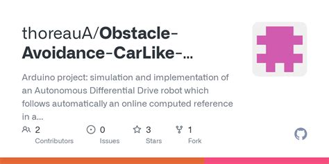 GitHub ThoreauA Obstacle Avoidance CarLike Robot Arduino Arduino Project Simulation And
