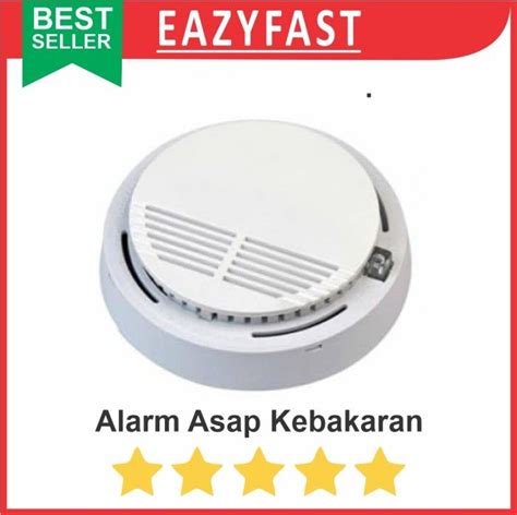 Alarm Asap Deteksi Kebakaran Detector Api Fire Smoke Sensor Baterai