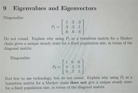 solved 9 eigenvalues and eigenvectors diagonalize 1 2 3 p
