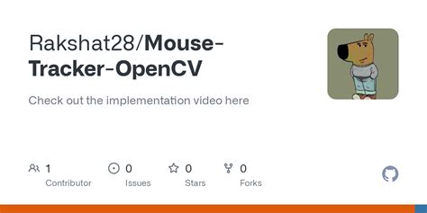 Github Rakshat28mouse Tracker Opencv Check Out The Implementation
