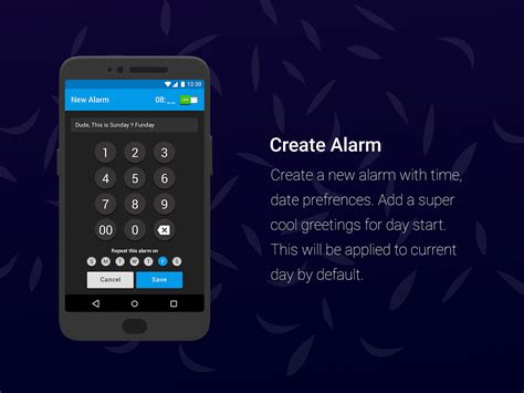Simple Alarm Clock App UI On Behance