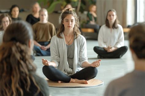 leading meditation sessions ar generative ai premium ai generated image