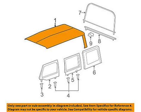 Jeep Tj Soft Top Hardware Diagram