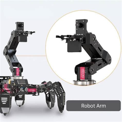 Hexapod Ai Robotic Explorer With Vision Arm Pi 4b Powered Robot Kit