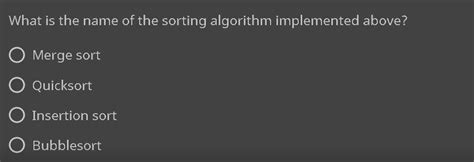 solved sorting algorithms 1 1 static void sort int[]