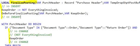 Event And Refactoring Request For FinalizePosting In Codeunits And Issue