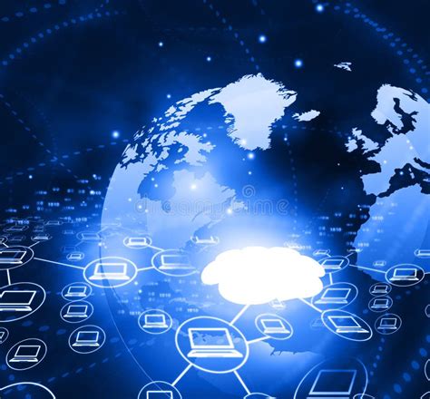 Cloud Computing Network Stock Illustration Illustration Of Financial