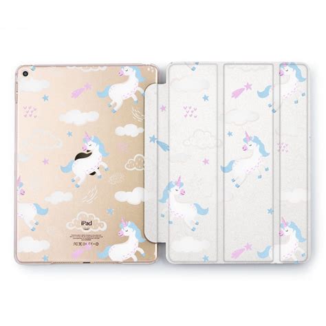 Чехол книжка, обложка для Apple iPad (Летающий единорог) модели Air 9.7 ...