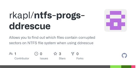 GitHub Rkapl Ntfs Progs Ddrescue Allows You To Find Out Which Files Contain Corrupted Sectors