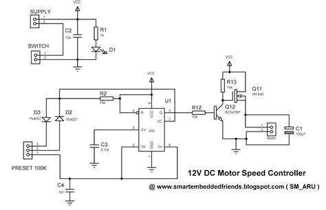 Shri Embedded Projects Pwm Dc Motor Speed Controller Using The 555