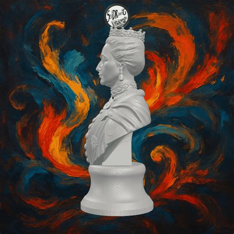 👤 Empress Catherine The Great Bust Solidrawings Sg3243・ Stl File For