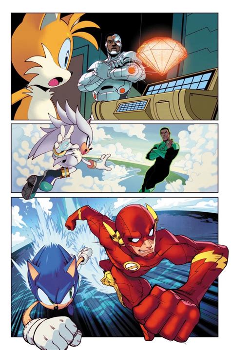 Dc X Sonic The Hedgehog Is The Comic Book Crossover We Never Knew We Needed Push Square