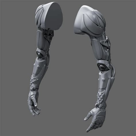 Realistic Cyberpunk Arm Augment Flippednormals