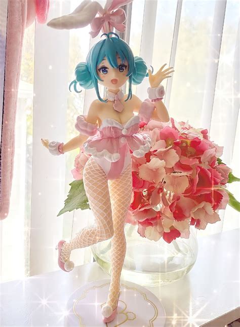 ♥ Custom Pink Bicute Bunny ♥ Anime Figurines Anime Figures Miku