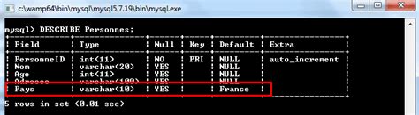 Ajouter Une Colonne Avec Une Valeur Par Défaut Dans Mysql Waytolearnx