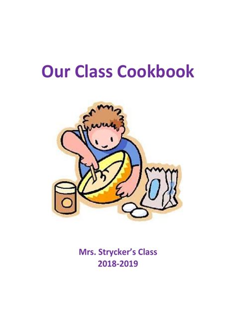 Our Class Cookbook 2019 Pdf Our Class Cookbook 2019 Pdf