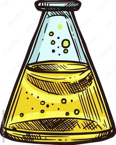 Laboratory Erlenmeyer Conical Flask Sketch Stock Illustration Adobe Stock Laboratory Erlenmeyer Conical Flask Sketch Stock Illustration Adobe Stock