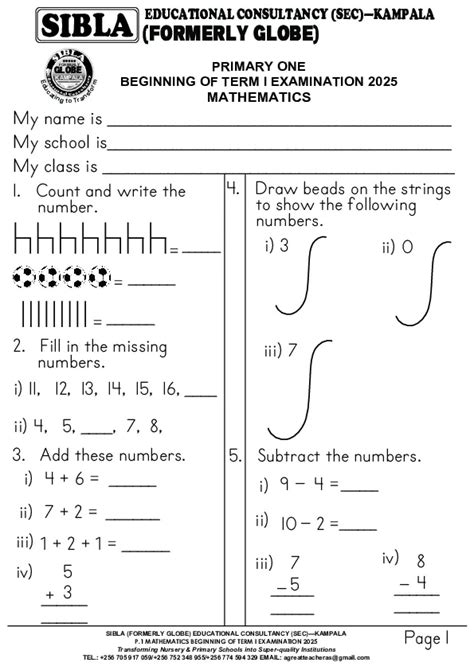 Primary Four P4 End Of Term Two Exams 2025 Mathematics Taand Free Pdf Download For