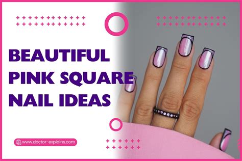23 Beautiful Pink Square Nail Ideas For 2024 Drexplains