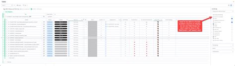 Option To Choose Or Hide The Sub Items Column In Table Widget
