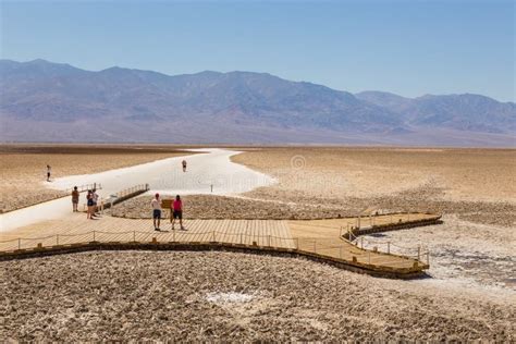 View Of The Badwater Basin Death Valley California Usa Editorial