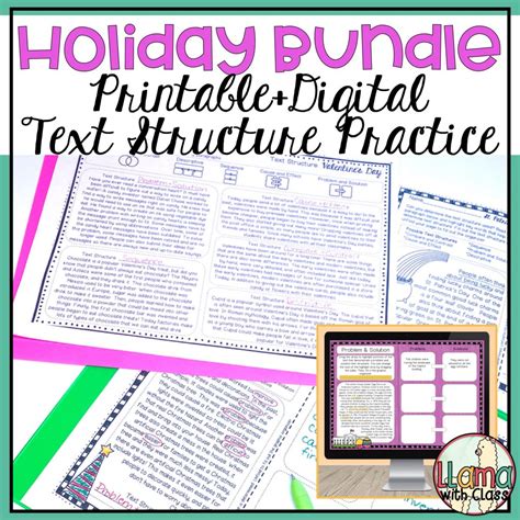 How To Teach Text Structure Introduction Lesson Plan With Free Resources Llama With Class