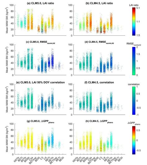 Relationships Between Each Plant Functional Type Abbreviations On The