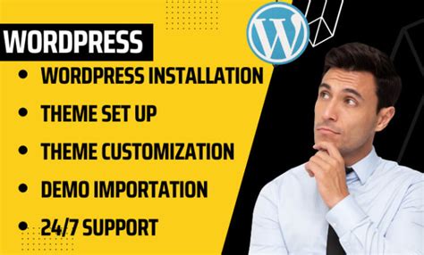 Install Wordpress Setup Theme And Do Customization By Zabedhosen Fiverr