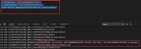 how to merge records in salesforce with apex