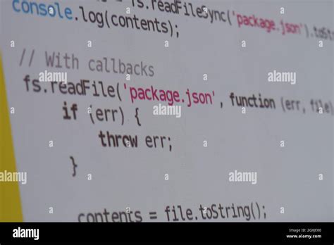 Java Program Code On Projector Screen At Programming Class Stock Photo Alamy